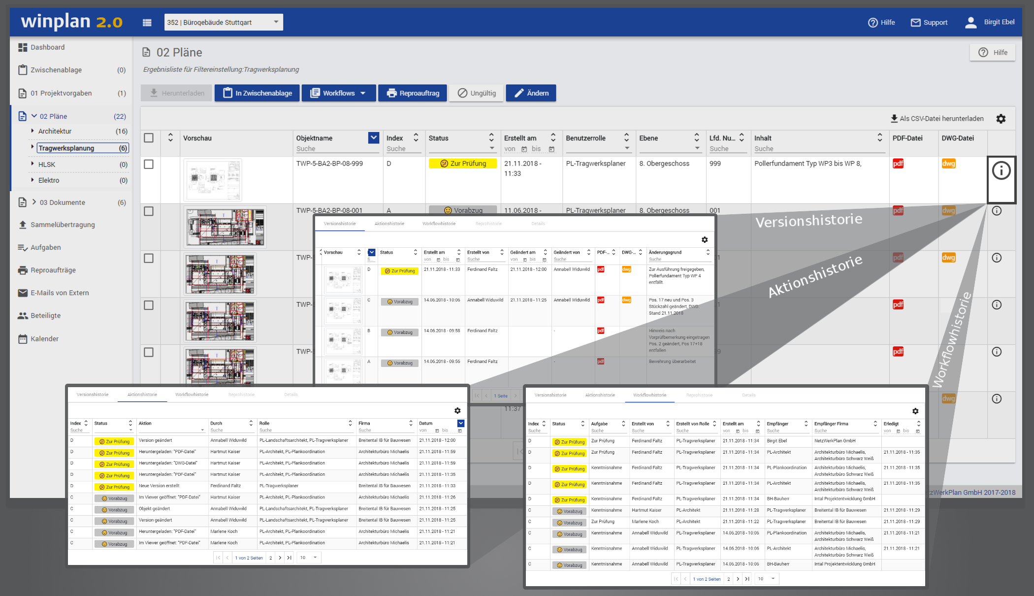 Projektraum winplan 2.0 - Lösungen - NetzWerkPlan